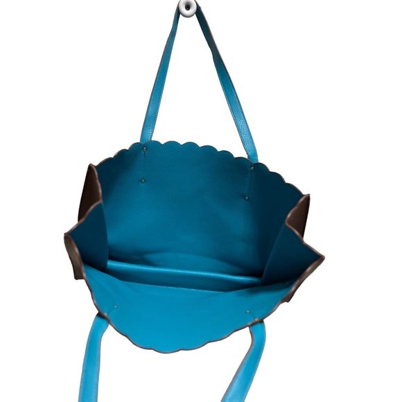 Mainstreet Collection | Bags | Msc Brown Teal Blue Vegan Leather ...